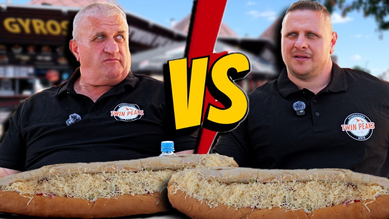 Óriási kiflis gyros (3.2 kg) kihívás a Twin Peaks-ben🤯💪🥙A NAGY párbaj # ...