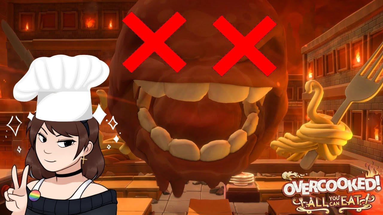 SQUASHING THE SOGGY MEATBALL [Overcooked! All You Can Eat] - YouTube