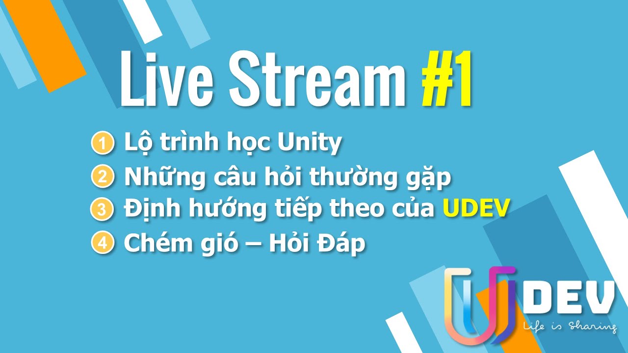 Live Stream #1 - Lộ trình học Unity3D cho newbie, Giao lưu - Hỏi Đáp - YouTube