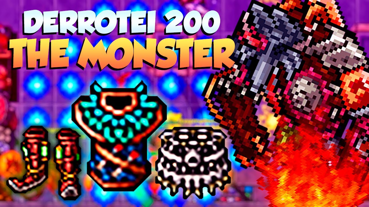 TIBIA - FIZ THE MONSTER 200 VEZES E ESSE FOI O LOOT - YouTube