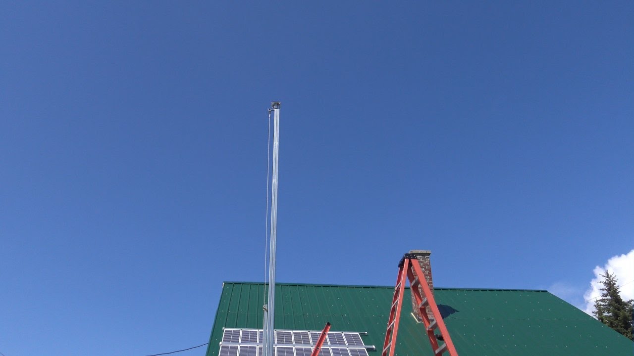 Wind Generator Retractable Tower - YouTube