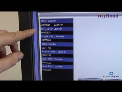 Konica Minolta Production Print Devices - how to get meter readings ...