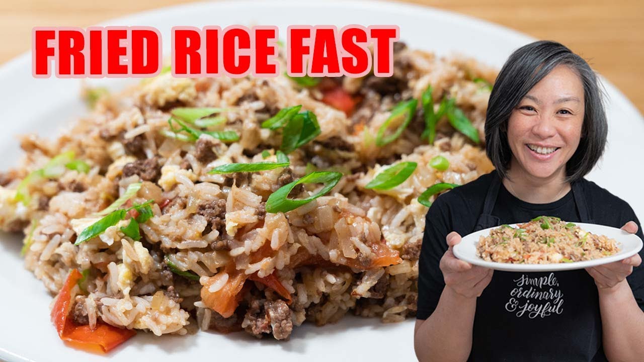 Forget TAKEOUT - Fast Fried Rice at Home - YouTube