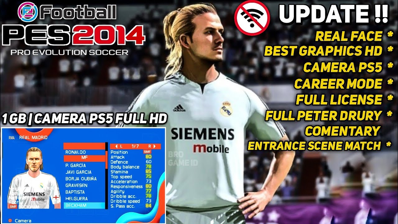 REVIEW ! PES 2014 FULL LICENSE NEW SCENE MATCH & ALL LEAGUE, GRAPHIC HD ...