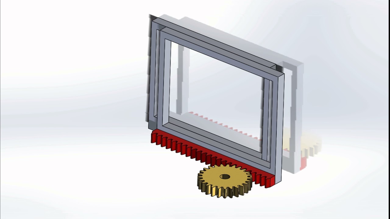 Rack And Pinion Mechanism For Smart Sliding Window - YouTube