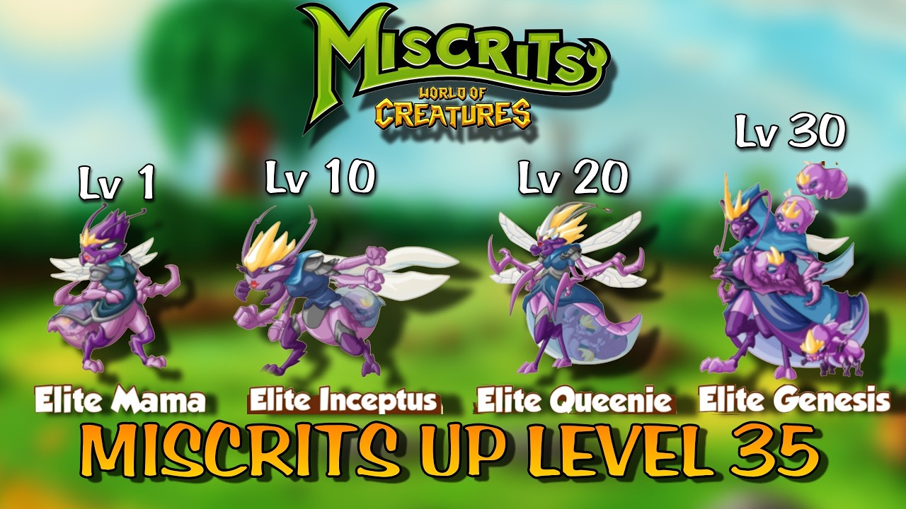 Miscrits Alpha Up to level elite mama Legendary heroes - YouTube