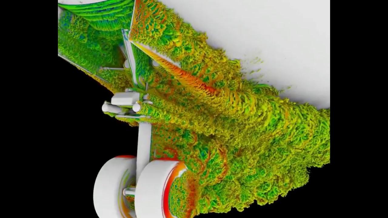 Aircraft landing gear air flow supercomputer simulation - NASA Ames ...