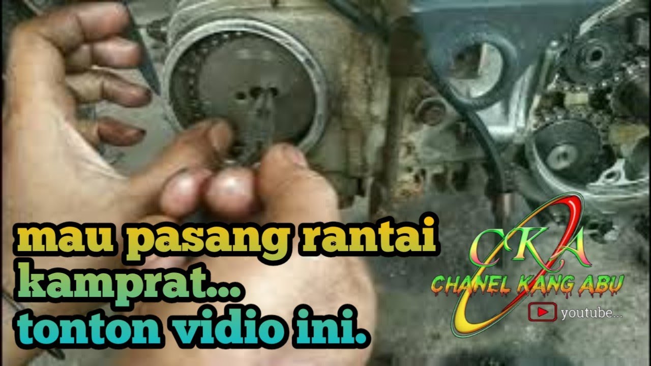 cara pasang rantai kamprat motor honda @chanelkangabu4179 - YouTube