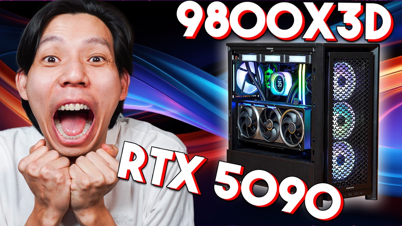 Building a RTX 5090 Gaming PC w/ 9800X3D! 🇸🇬 | Monster PC! - YouTube