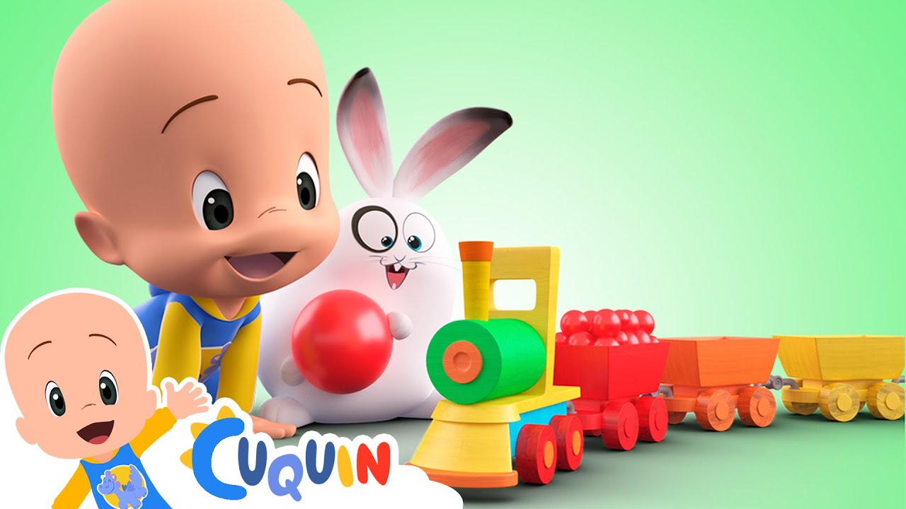 Colorful Train and more educational videos for kids with Cuquin - YouTube