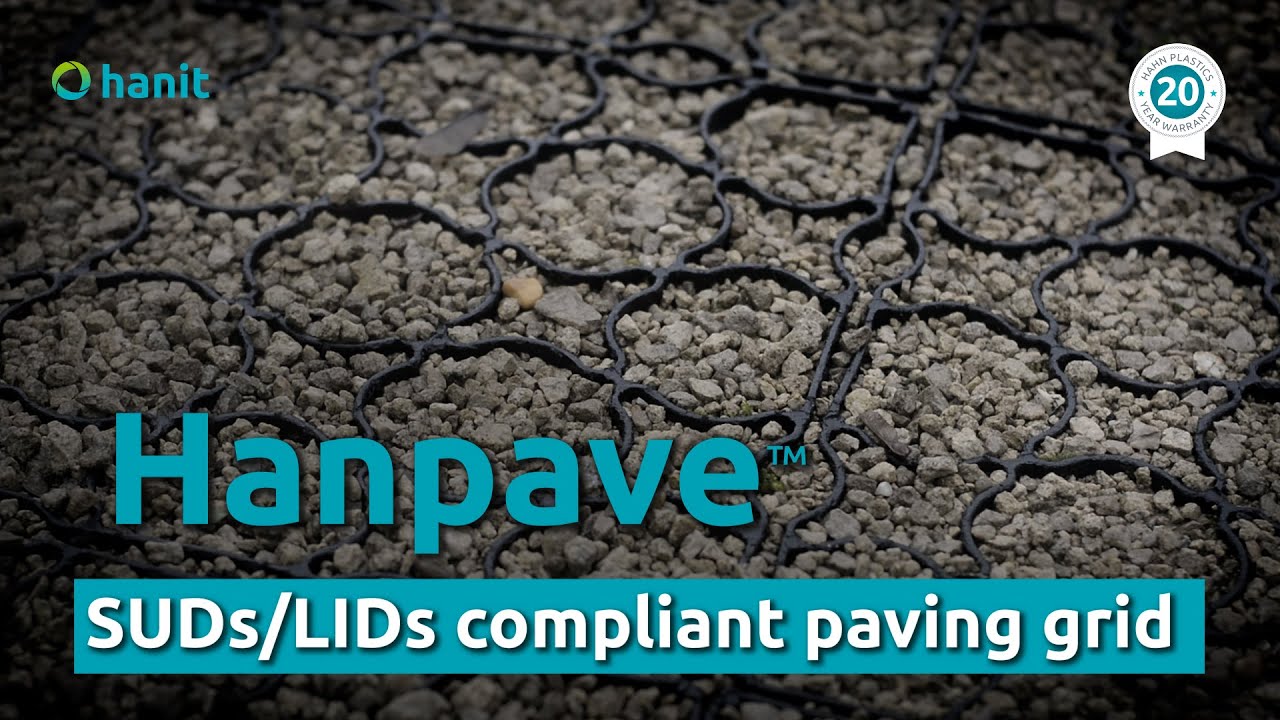 Hanpave – Permeable paving made from 100% recycled plastic - YouTube