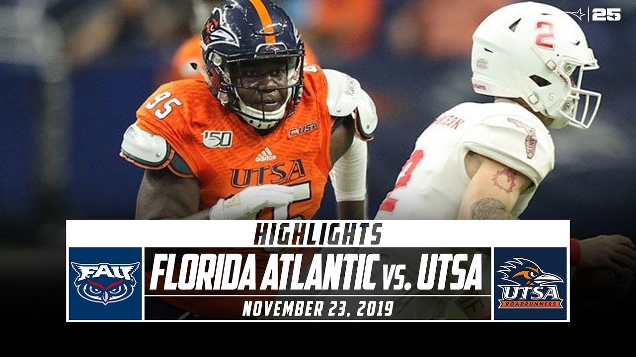 Florida Atlantic vs. UTSA Football Highlights (2019) | Stadium - YouTube