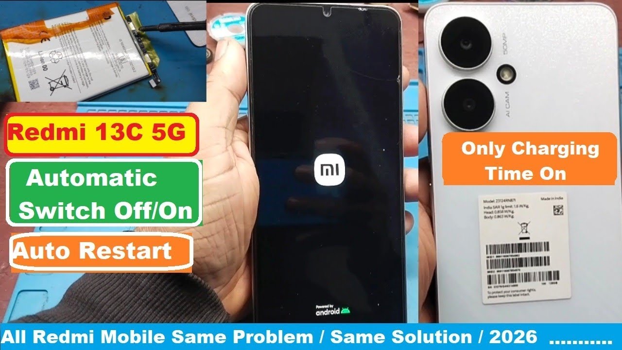 Redmi 13C 5G Automatic Switch Off And Auto Restart Problem Solved ...