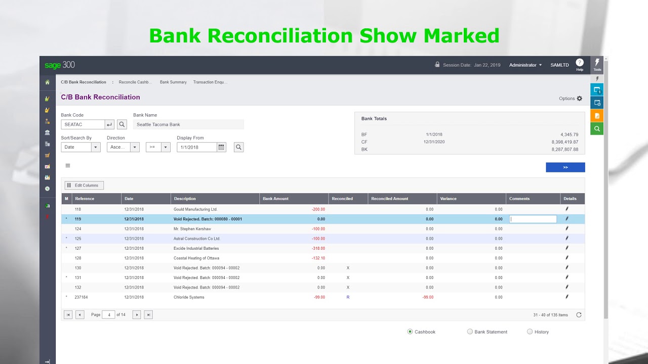 Cashbook Web UIs Progress January 2019 - YouTube