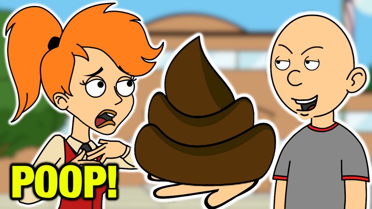 Classic Caillou brings Poop to Show and Tell / Grounded - YouTube