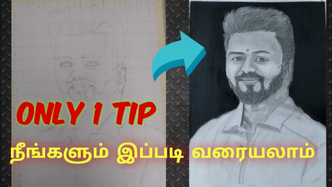 thalapathy Vijay drawing/tvk thalapathy Vijay drawing#tvk # ...