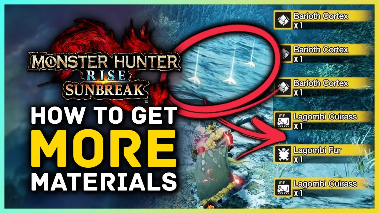 Monster Hunter Rise Sunbreak - How to Get A Lot More Monster Materials ...
