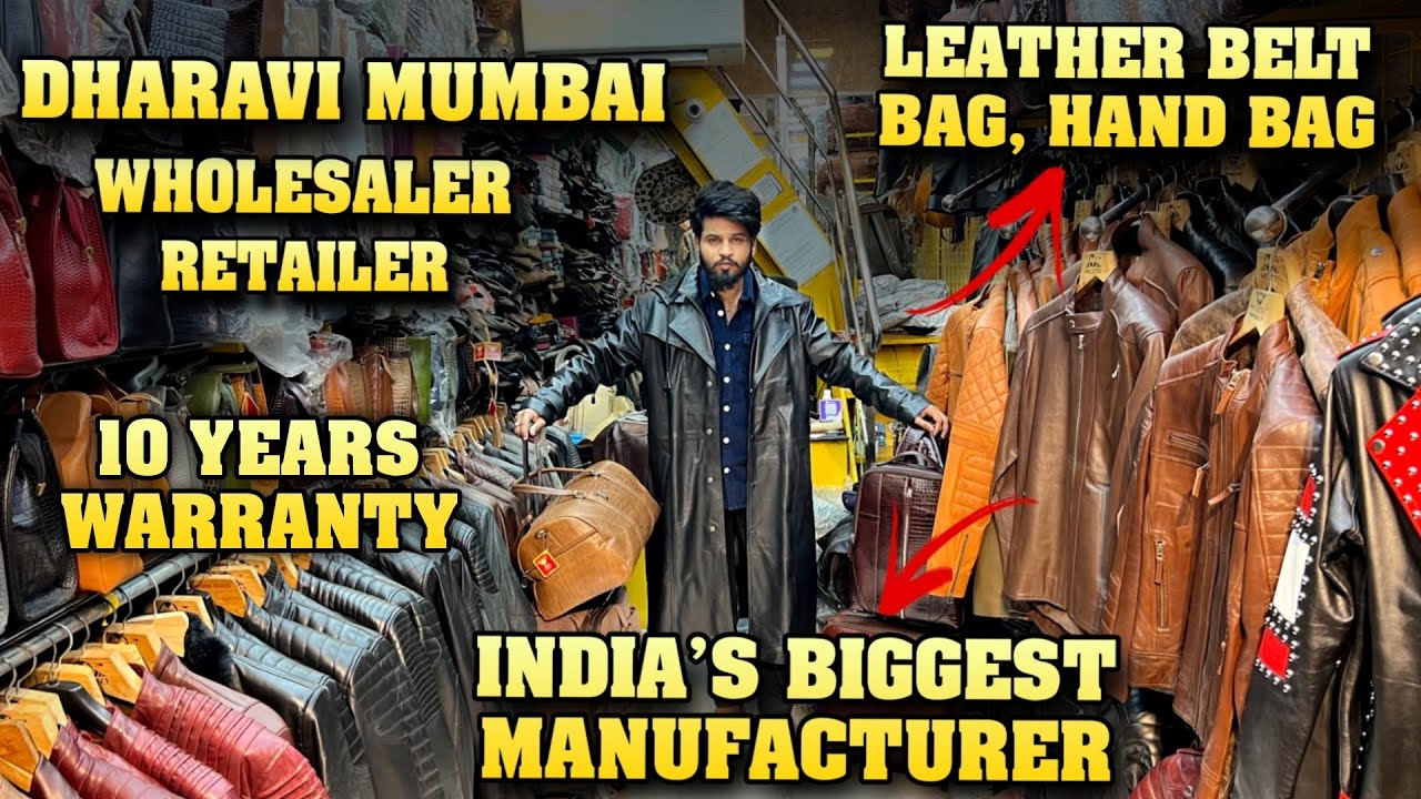 Dharavi Leather Market | Mumbai | Leather Jacket, Duffle Bags, Ladies ...