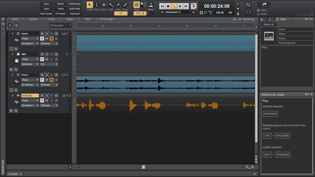 EDIÇÃO DE ÁUDIO NO CAKEWALK BY BANDLAB - CAKEWALK AUDIO AND VOICE ...