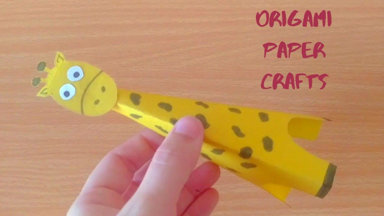 Paper Giraffe | How to make easy paper Giraffe for kids |Origami ...