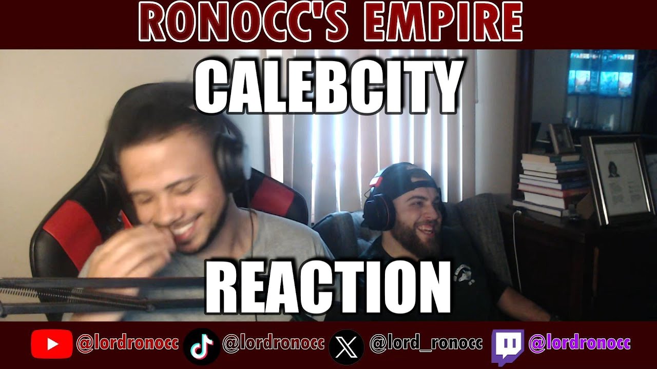 CALEBCITY REACTION COMPILATION - YouTube