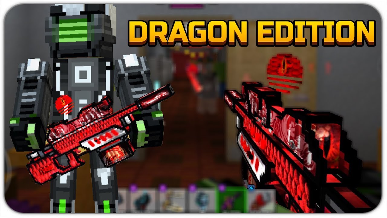 Digital Sunrise Dragon Edition Skin - Pixel Gun 3D Gameplay [Fan Made ...
