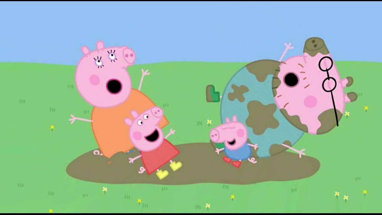 Peppa Greek & English translation - 01 - Νερόλακκοι - Muddy Puddles ...