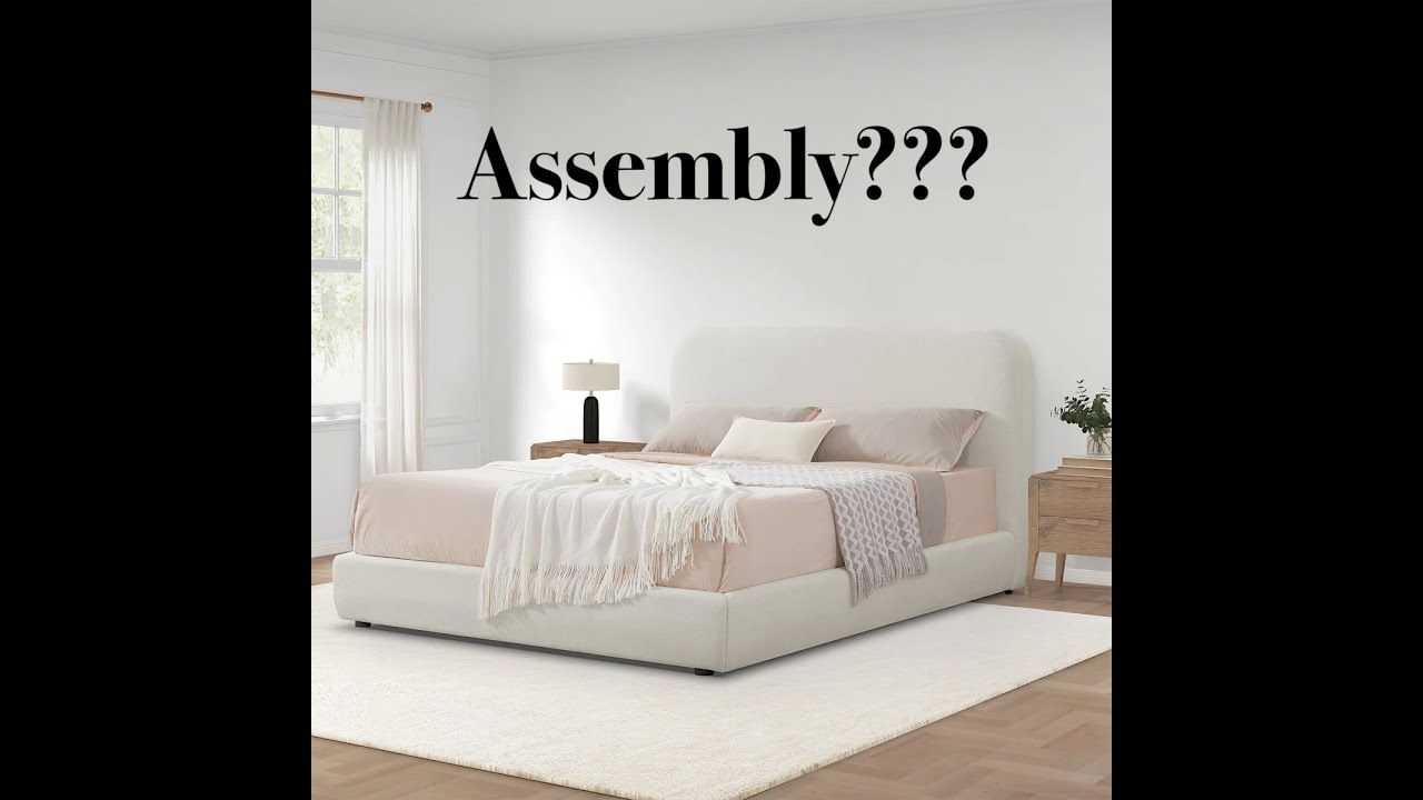 How to Assemble the Aiden & Ivy Upholstered Bed King, Queen, Double ...