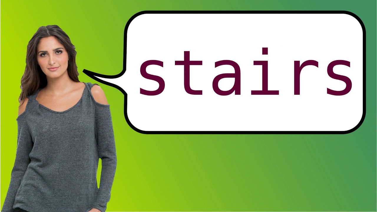 Como dizer 'escada' em ingles? - YouTube