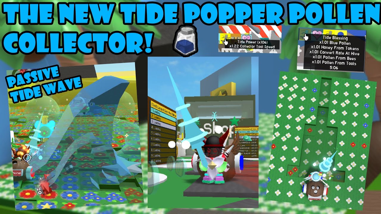 THE NEW "TIDE POPPER" POLLEN COLLECTOR 🌊 (How it Works!) | Bee Swarm ...