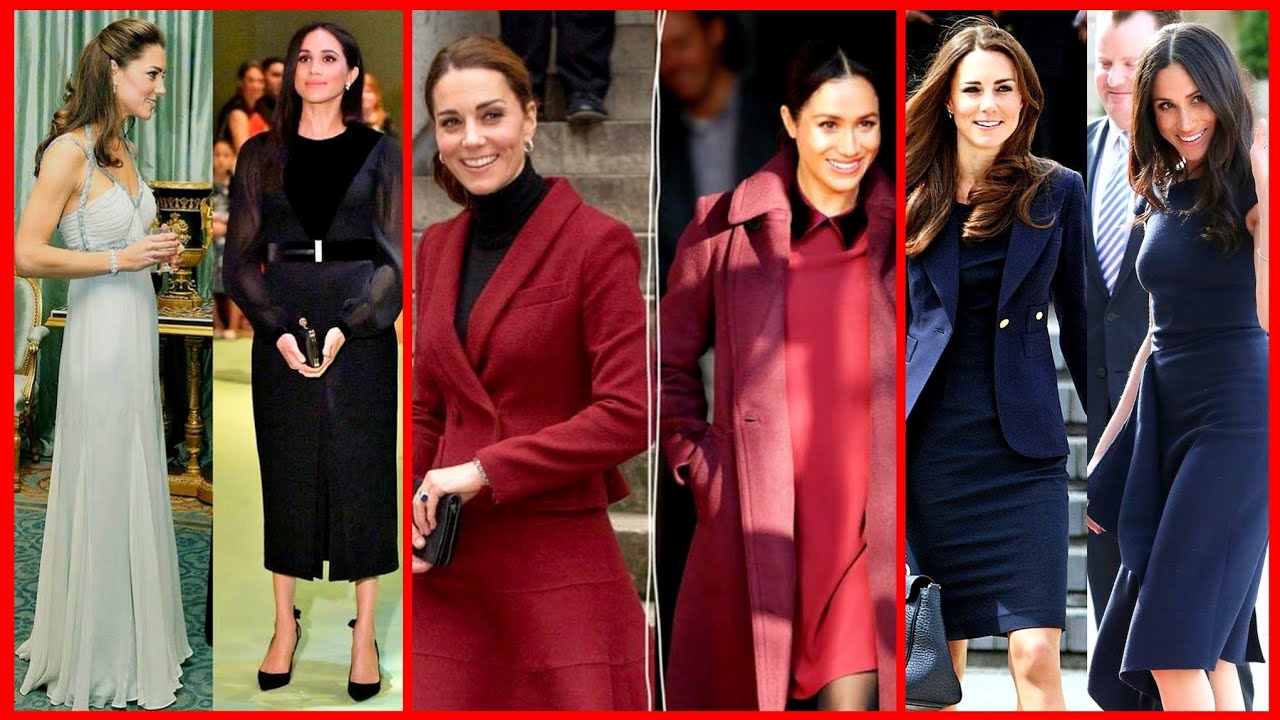 Kate and Meghan Style Feud! Catherine vs Meghan's Fashion Looks At The ...