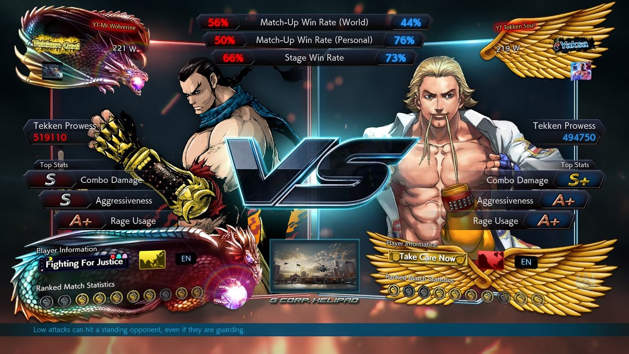 Tekken 7 | Mr Wolverine (Feng) VS YT Tekken Soul (Steve) | Rank Match ...