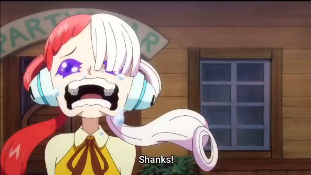 Uta cry because of Luffy's singing | One piece film red scene #filmred# ...