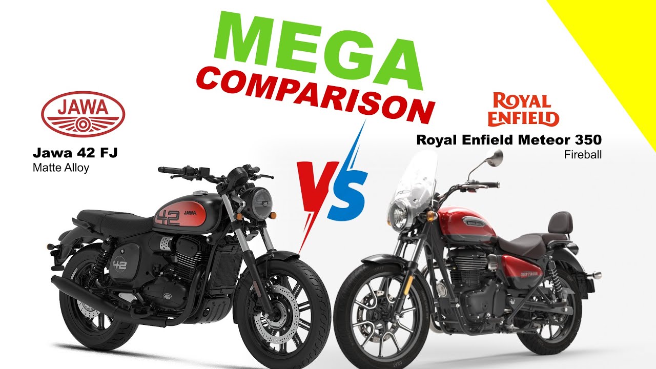 Jawa 42 FJ vs Royal Enfield Meteor 350 | MEGA COMPARISON @bikeinfo-199 ...