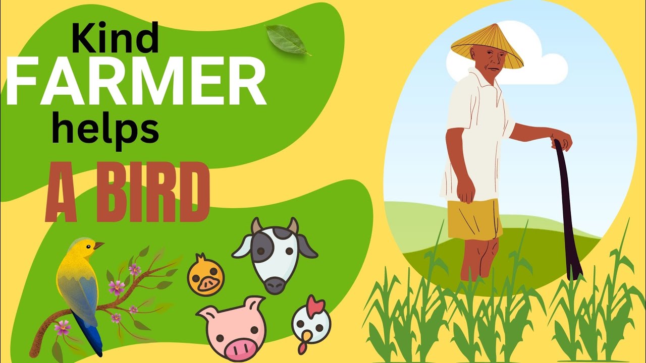 Kind Farmer helps bird||Moral stories||Short stories||STORIES FERRY ...