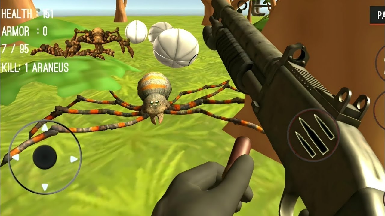 Surviving Giant Spiders in Spider Hunter Amazing City 3D Level 10 ...