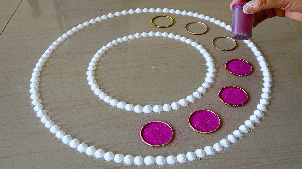 Easy And Simple Rangoli Designs | Door Rangoli Designs | Easy & Simple ...