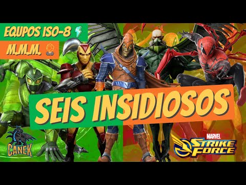 MEJORES ISO-8 Y HABILIDADES DE LOS SEIS INSIDIOSOS Marvel Strike Force ...