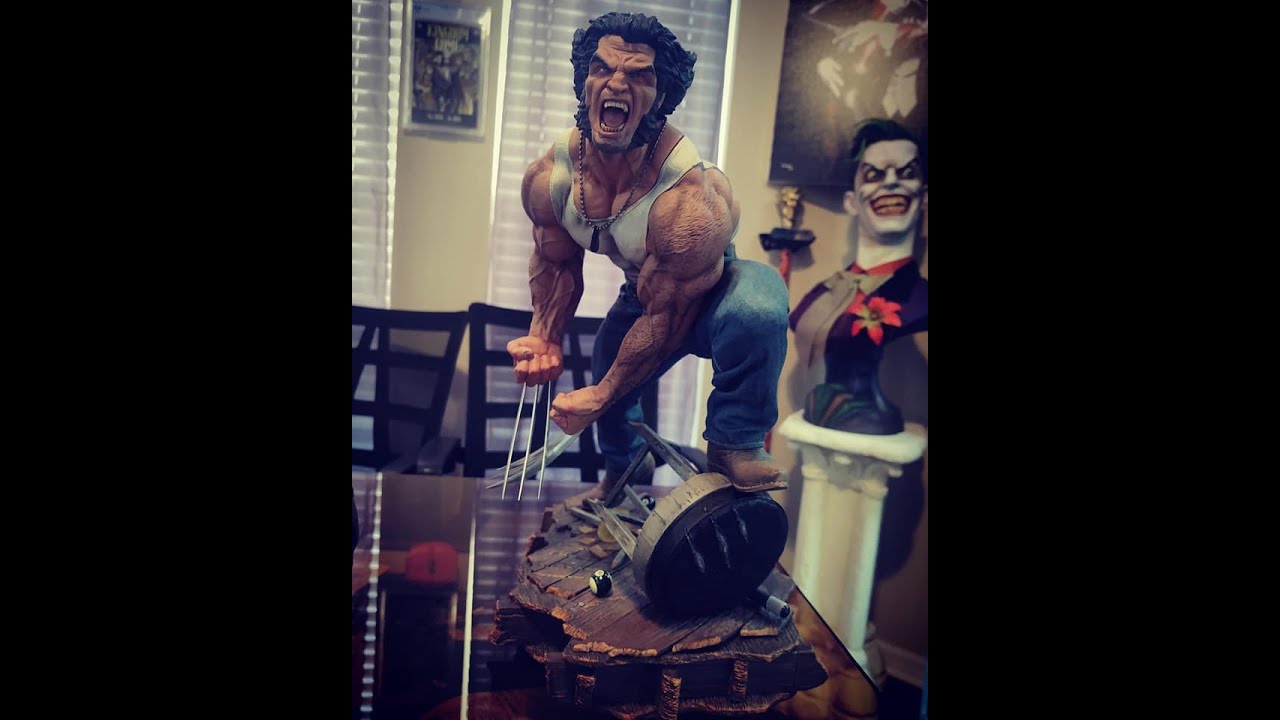 Logan premium exclusive format statue by sideshow collectibles - YouTube