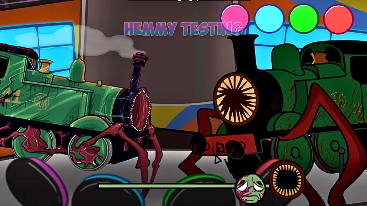 FNF Thomas and Friends ALL PHASES vs Thomas Railway Showdown Sings ...