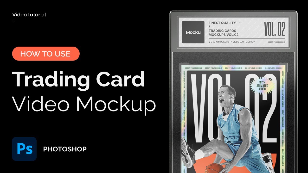 Trading Card Video Mockup Vol.2 - Photoshop | Video Tutorial - YouTube