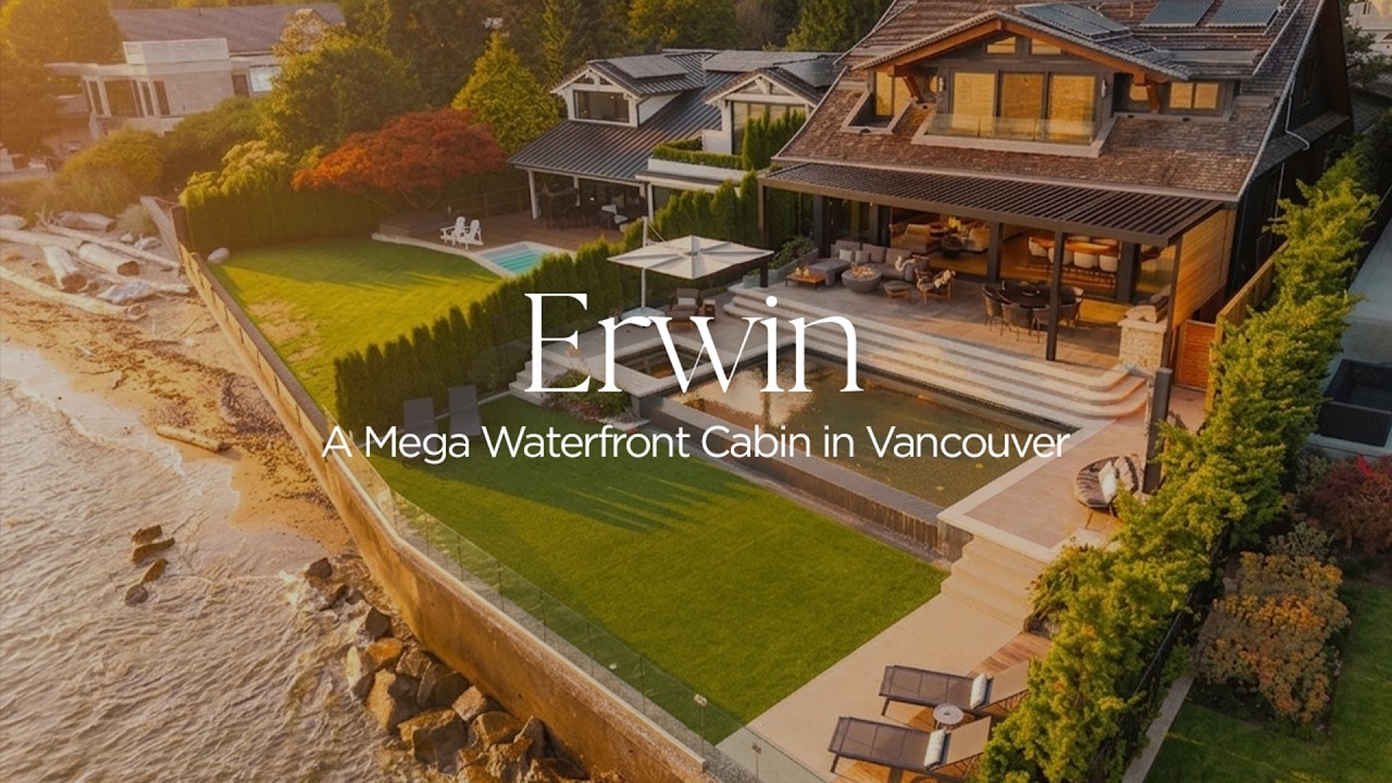 INSIDE a Mega Waterfront Cabin in Vancouver | Infinity Pool + Ocean ...