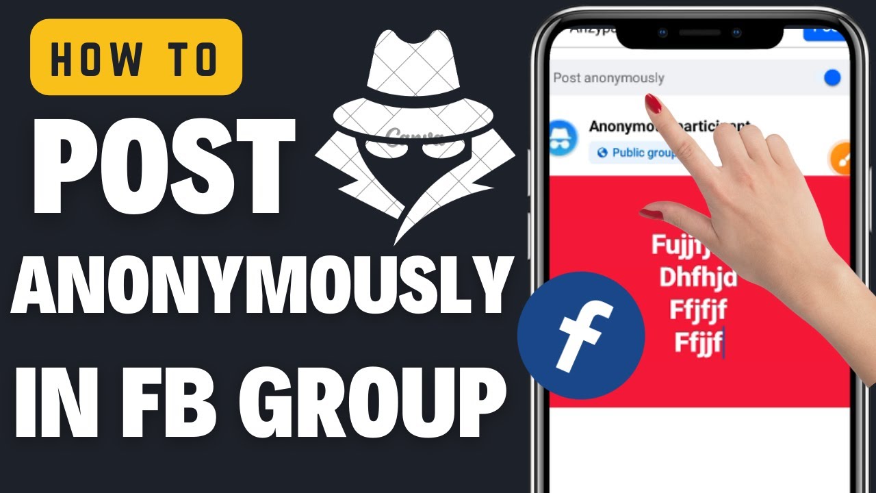 How to Post Anonymously on Facebook Group | Facebook Anonymous Post ...