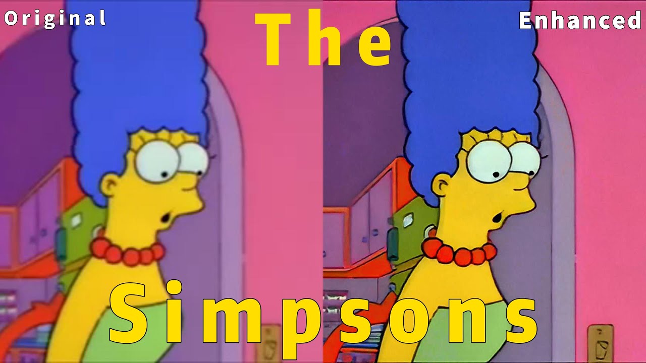 Restore Old Animation to 4K-The Simpsons' Funniest Scene |4K Video ...