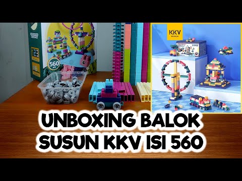 Unboxing Balok Susun Dari KKV Isi 560Pcs | Review Balok Susun - YouTube