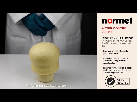 TamPur 125 (ECO Range) - High Foaming High Strength Polyurethane Injection Resin Reaction Video