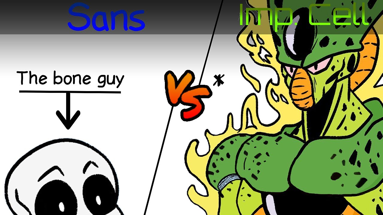 Battle Between Imperfect Cell and Sans Undertale! | (DBZ/Undertale ...
