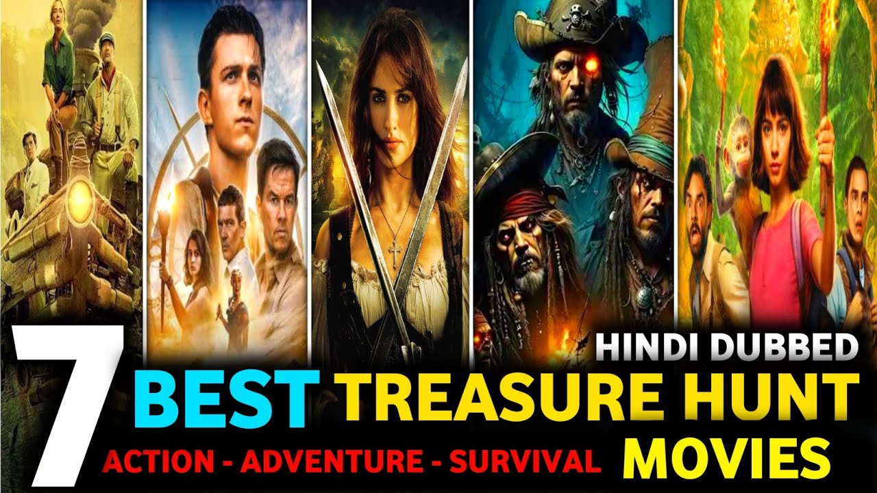 Top 7 Best Treasure Hunt Adventure Movies in Hindi Dubbed | Action ...