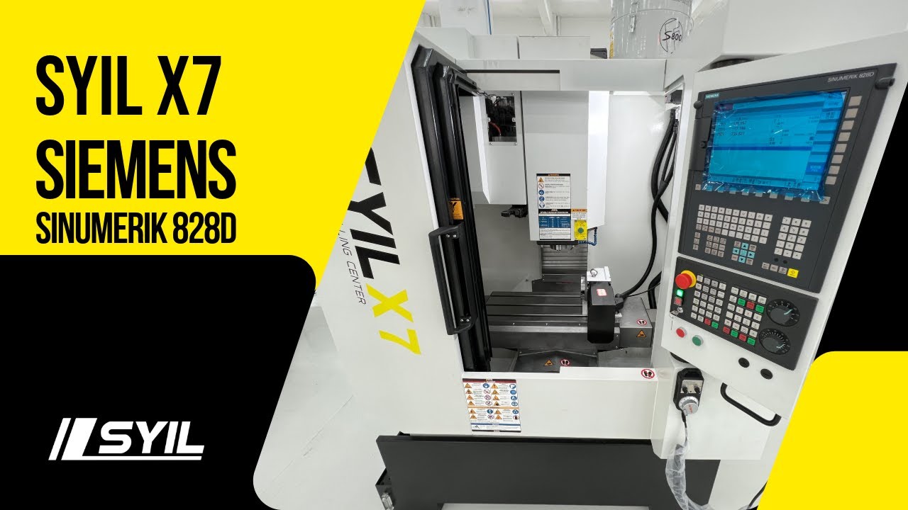 Máquina pequeña CNC SYIL X7 Siemens SINUMERIK 828D - YouTube
