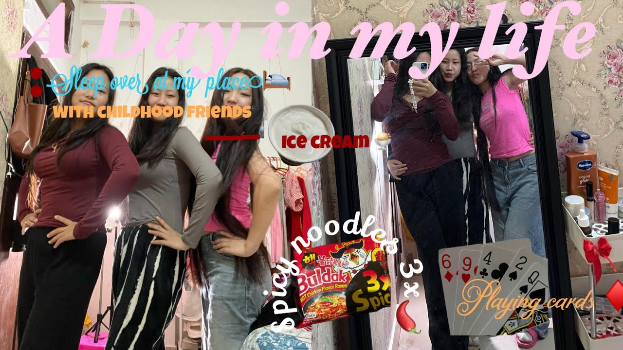 A DAY IN MY LIFE : WITH Friends || Sleep Over At My Place || Spicy ...